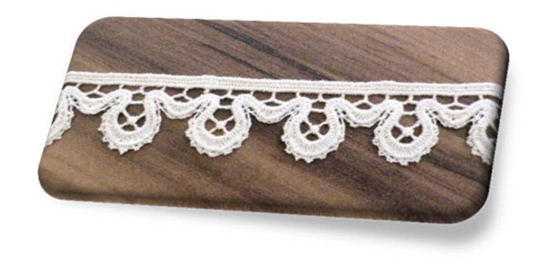 100% Organic Cotton Lace, Natural, Undyed, Sold by the Yard, 26mm - Etsy