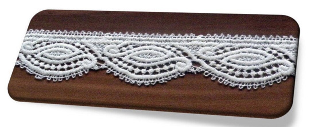 100% Organic Cotton Lace, Natural, Undyed, Sold by the Yard, 35mm - Etsy