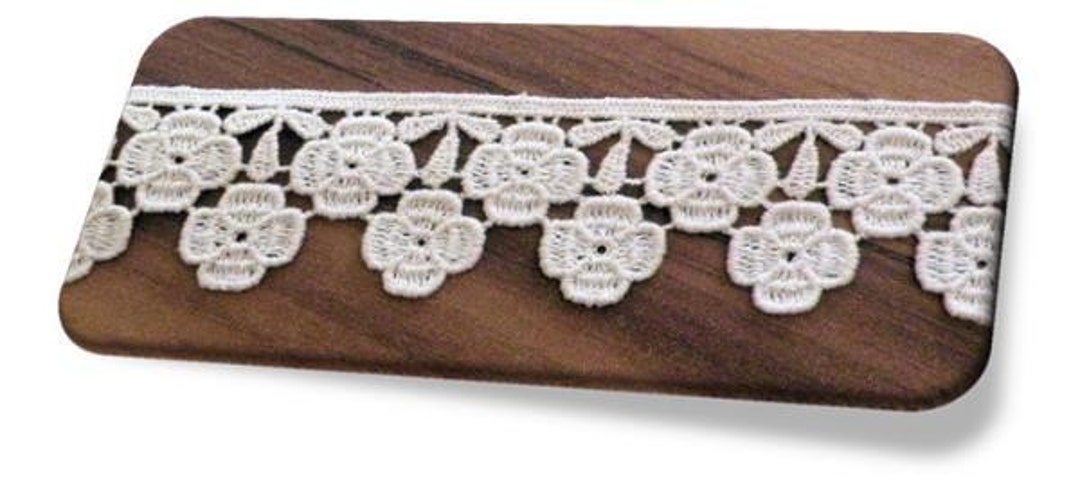 100% Organic Cotton Lace, Natural, Undyed, Sold by the Yard, 35mm - Etsy