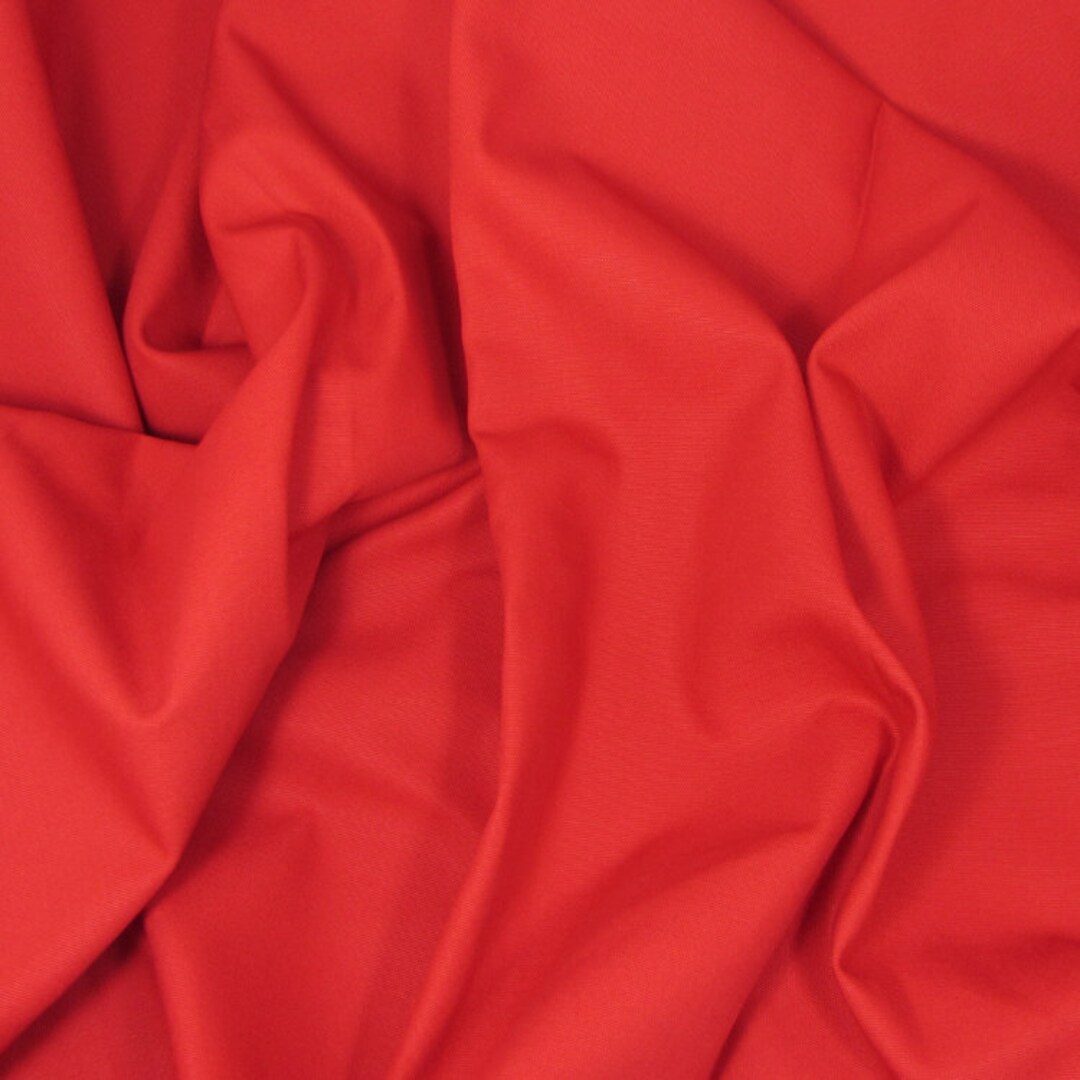 Organic Cotton Duck, Red, 60" Wide, 100% Organic Cotton - Etsy