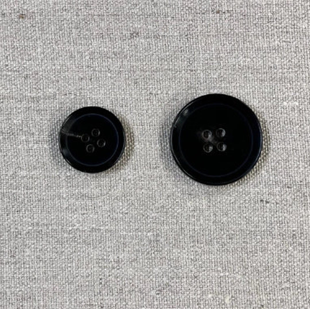 Horn Buttons - Modern Black 13/16 (32L or 20mm) - Etsy