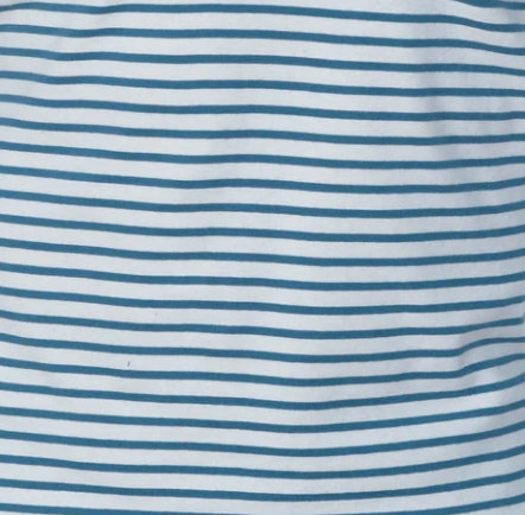 Rib-56"- Natural/flemish Blue Stripe - Etsy