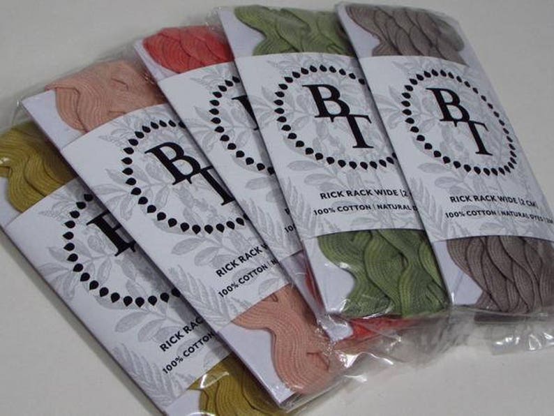 Naturally Dyed 20mm Rick Rack-rose | Etsy