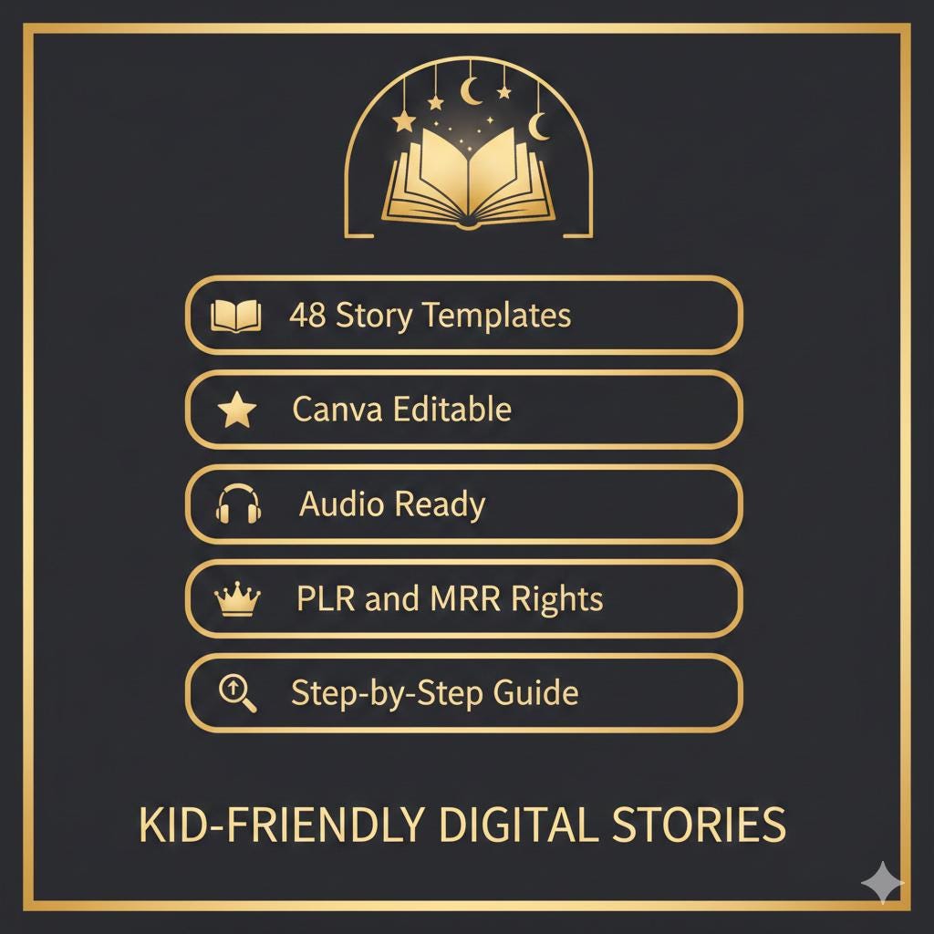 Interactive Kids Storybook Canva Templates With Audio – 48 Editable ...