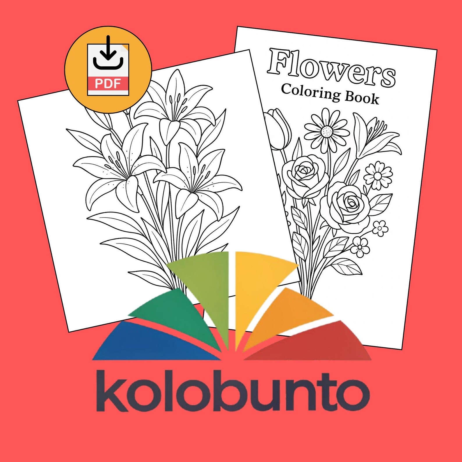 Printable Flowers Colouring Pages for Kids - 10 Fun A4 Flowers Designs ...