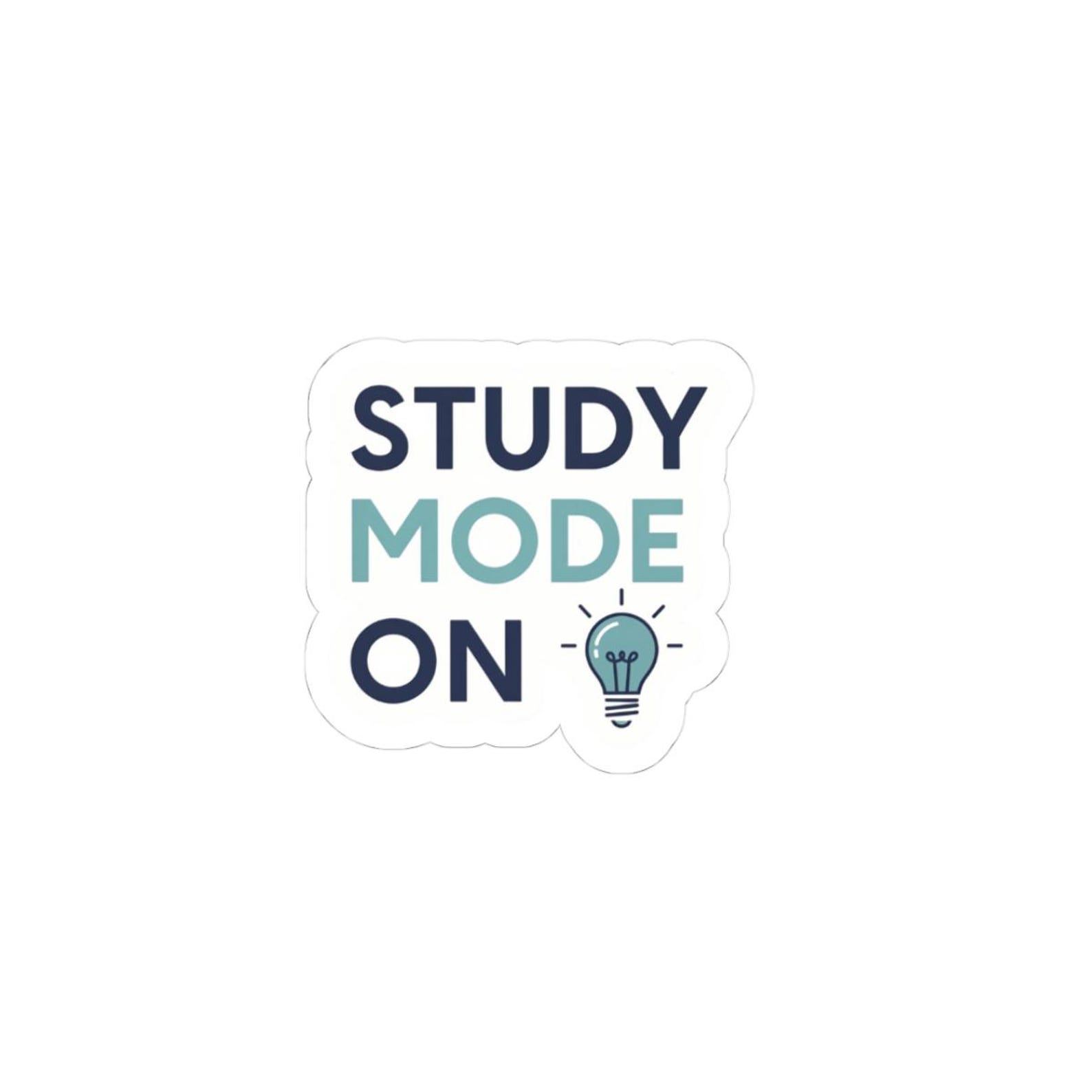 Study Mode on Sticker: Motivational Laptop & Planner Decoration - Etsy