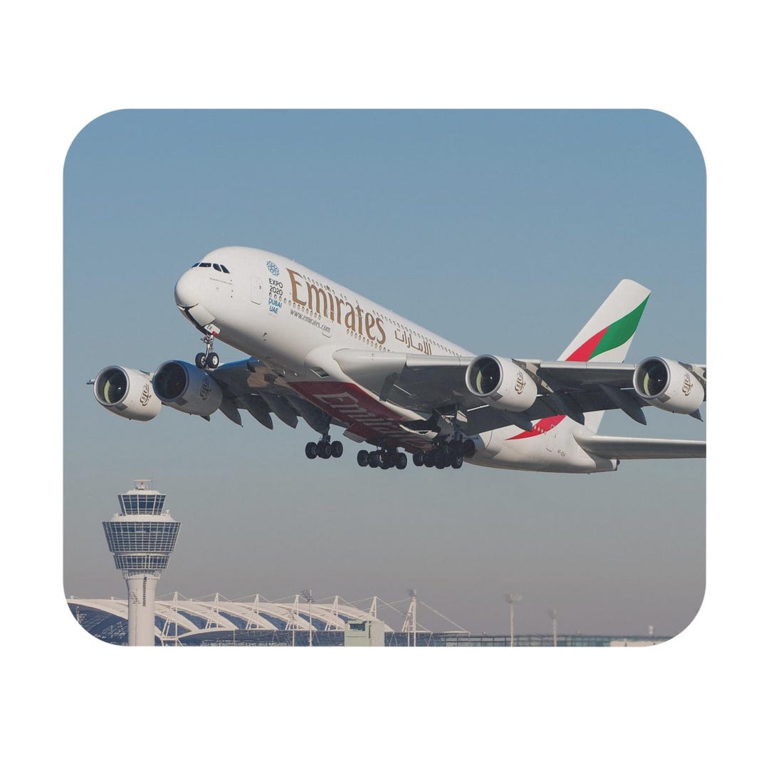 Airbus A380 Aviation-themed Mouse Pad, Emirates Airbus A380 Mousepad ...