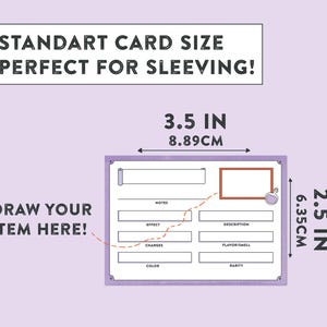 Dnd Item Card Templates Printable Inventory RPG Sheets - Etsy