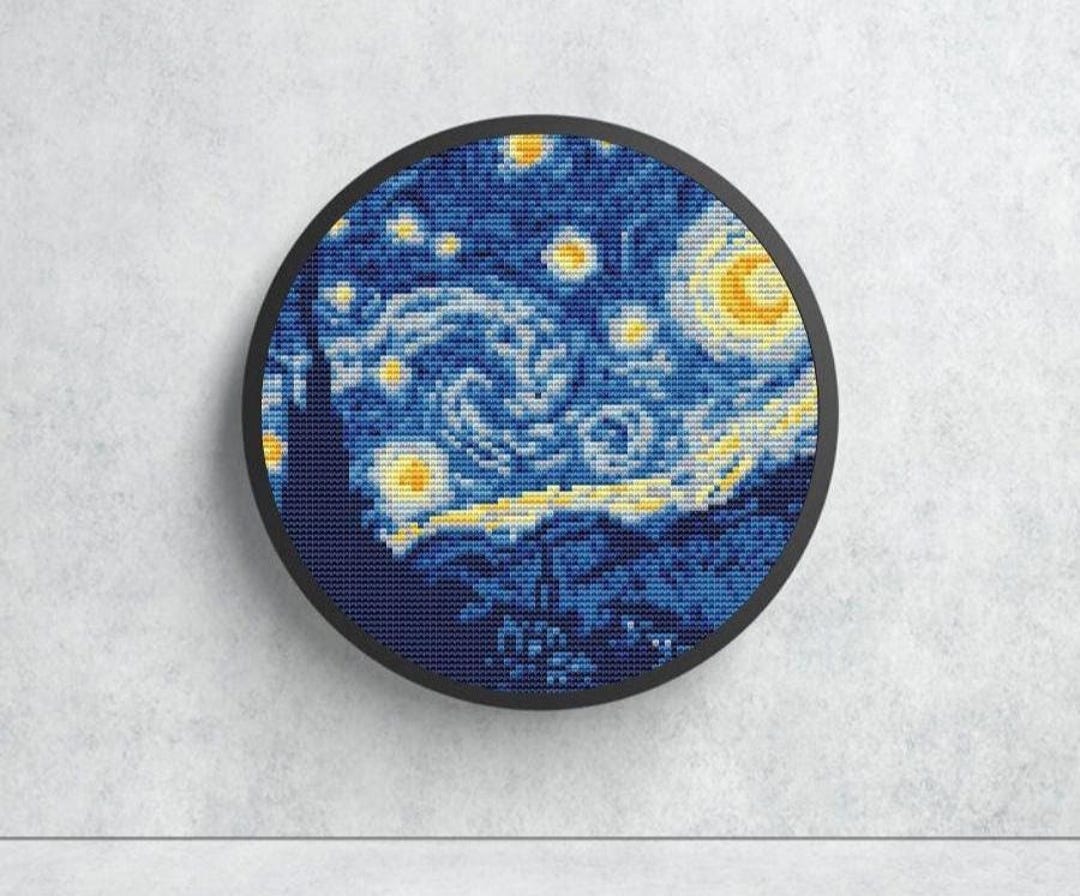 The Starry Night Cross Stitch Pattern. the Starry Night Cross Stitch ...