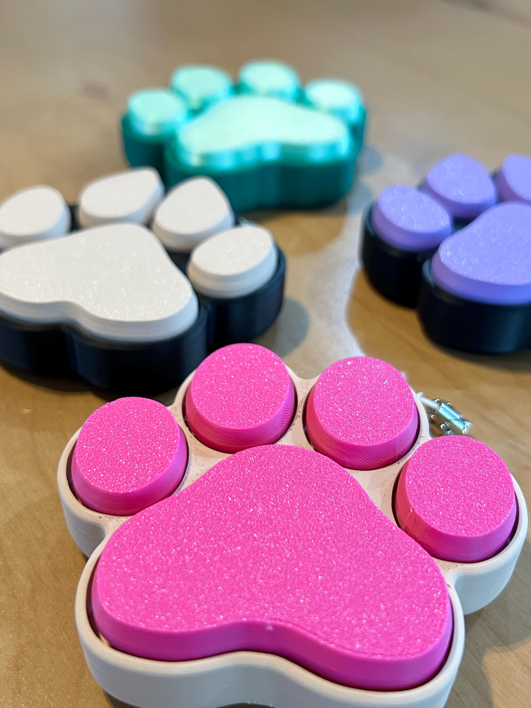 Pet Paw Fidget Clicker - Etsy