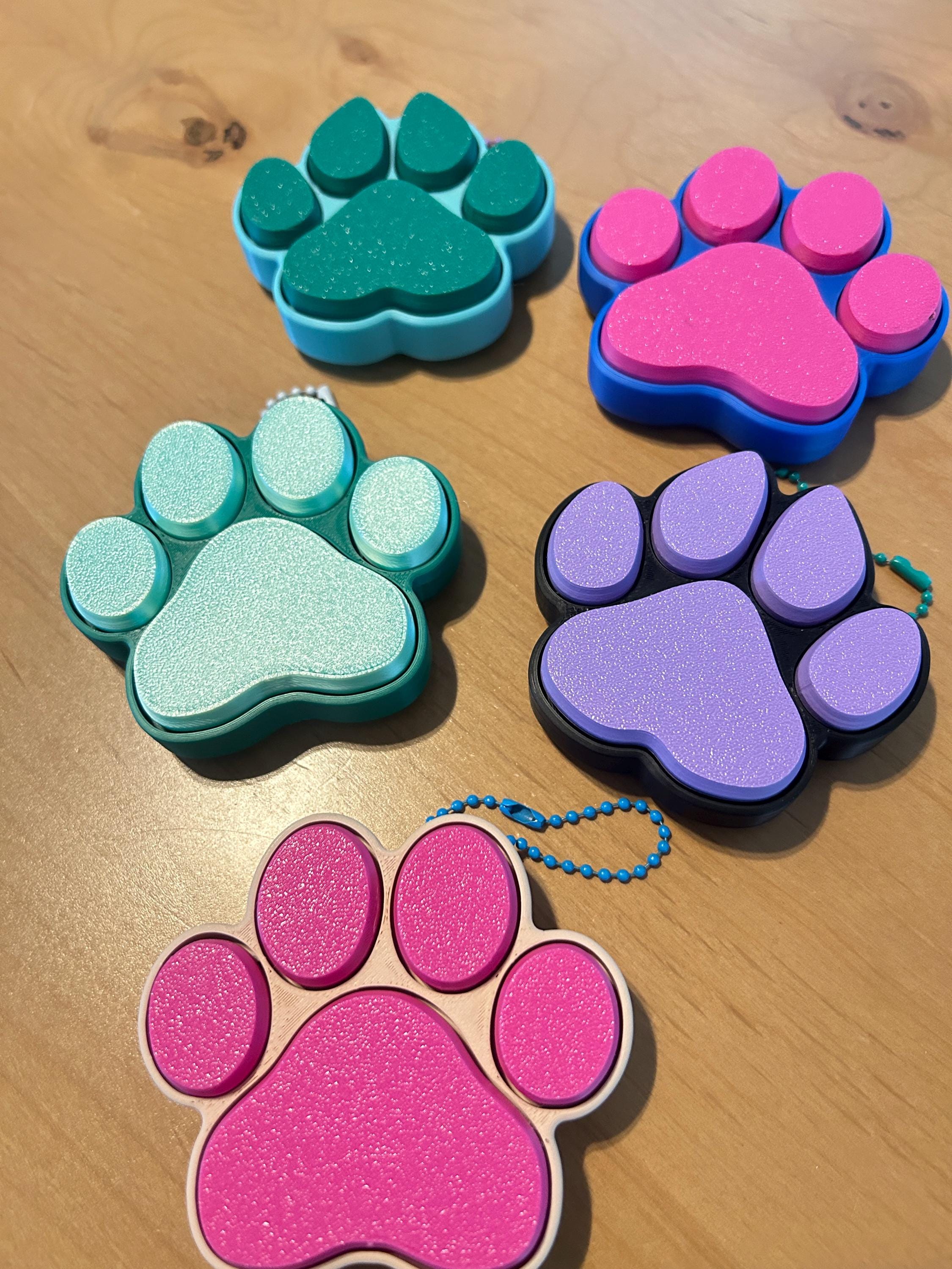 Pet Paw Fidget Clicker - Etsy