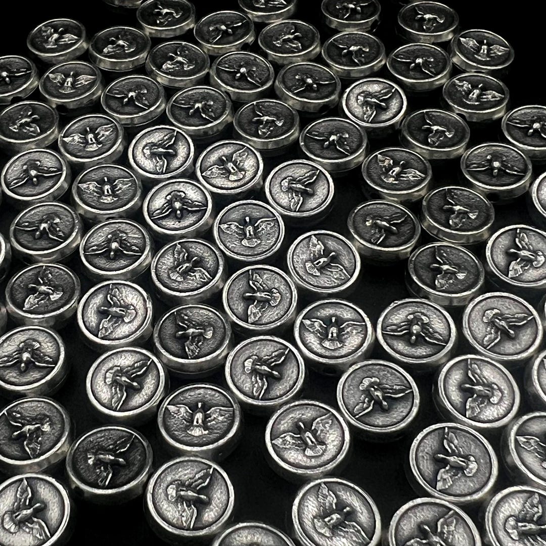 Holy Spirit Trinity Dove Spacer Beads Medals Bulk Lot 50 100 200 ...