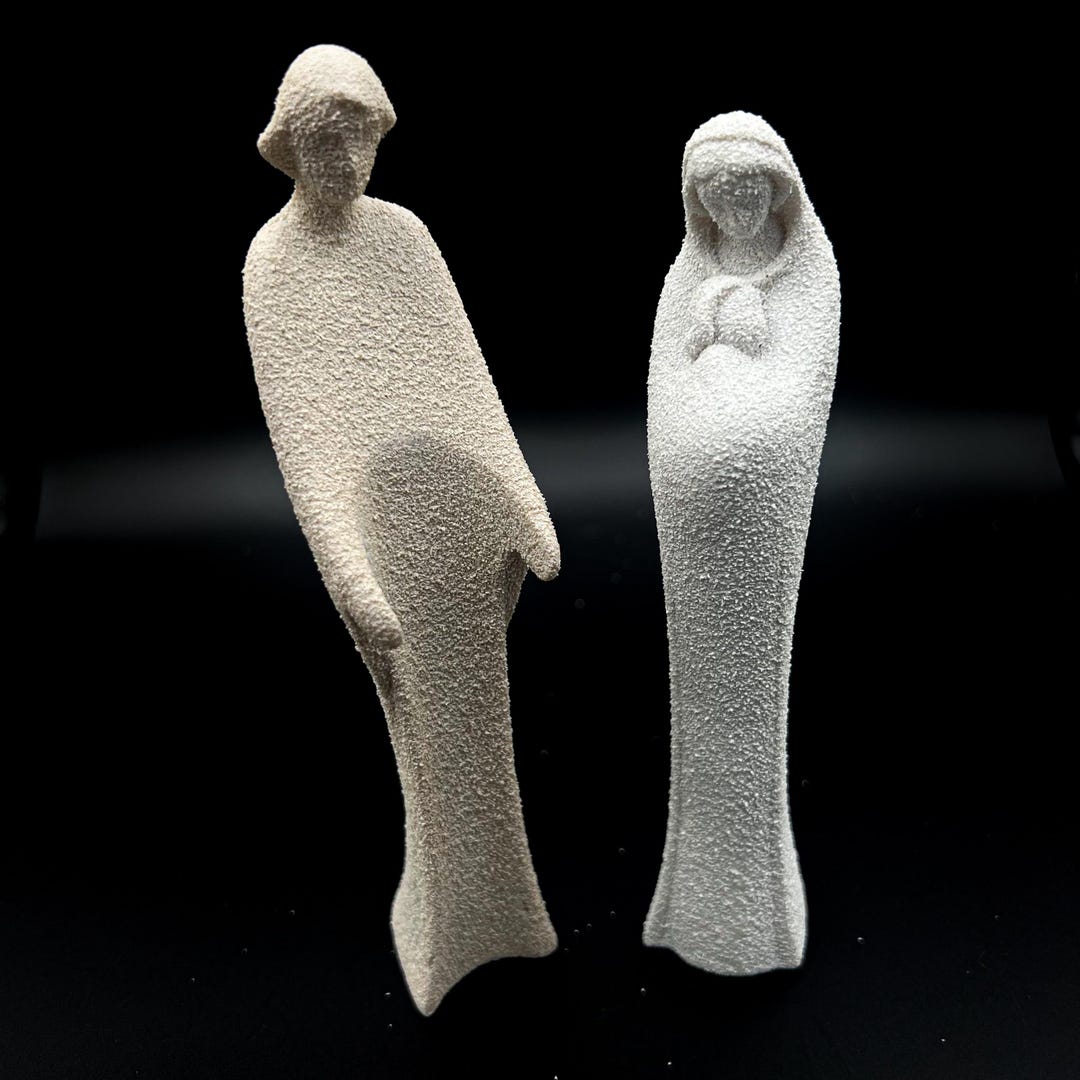 Holy Family Modern Minimalist St Joseph Virgin Mary Statue Set Catholic ...