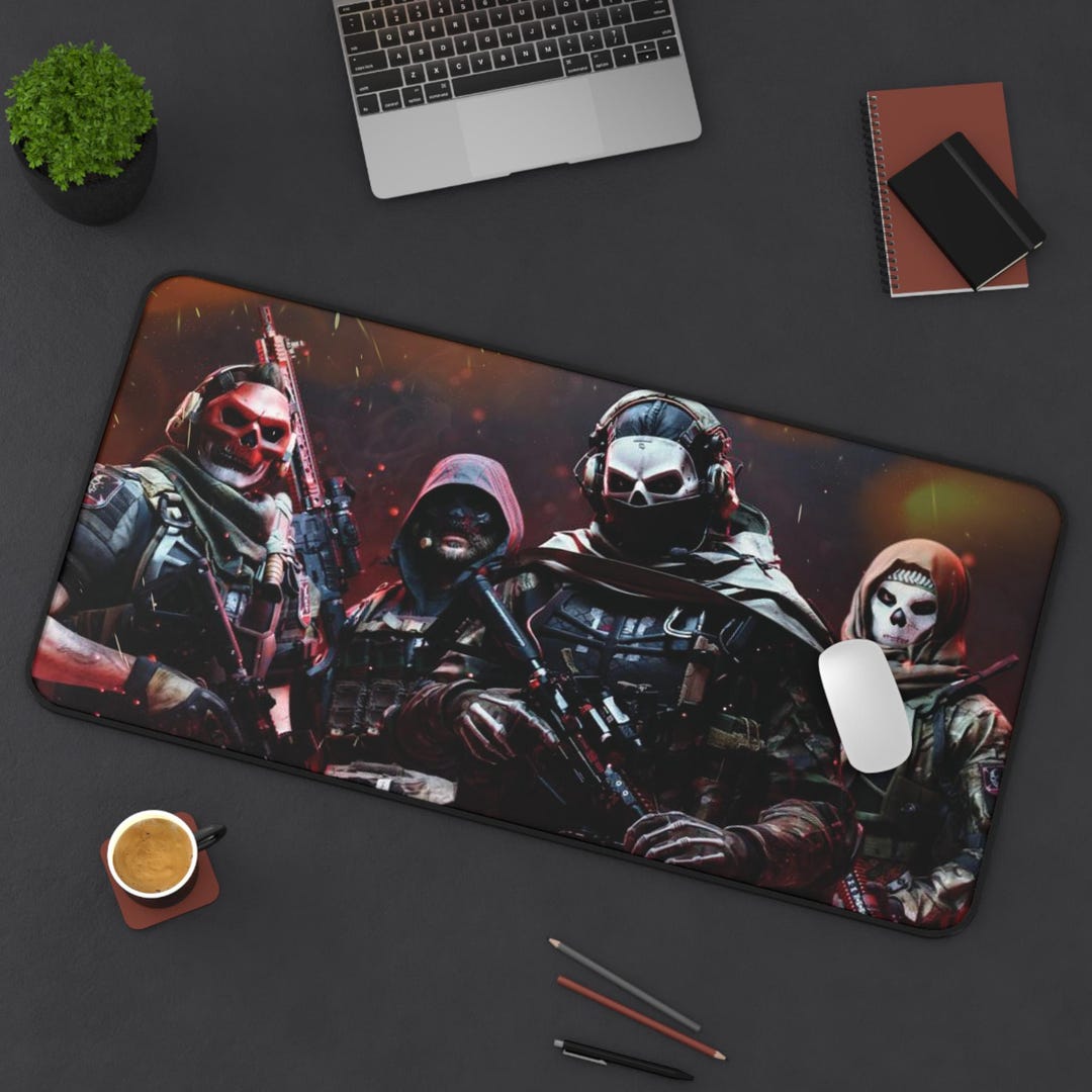 Gaming Desk Mat With Tactical Soldiers Design, Perfect for Gamers, Desk ...