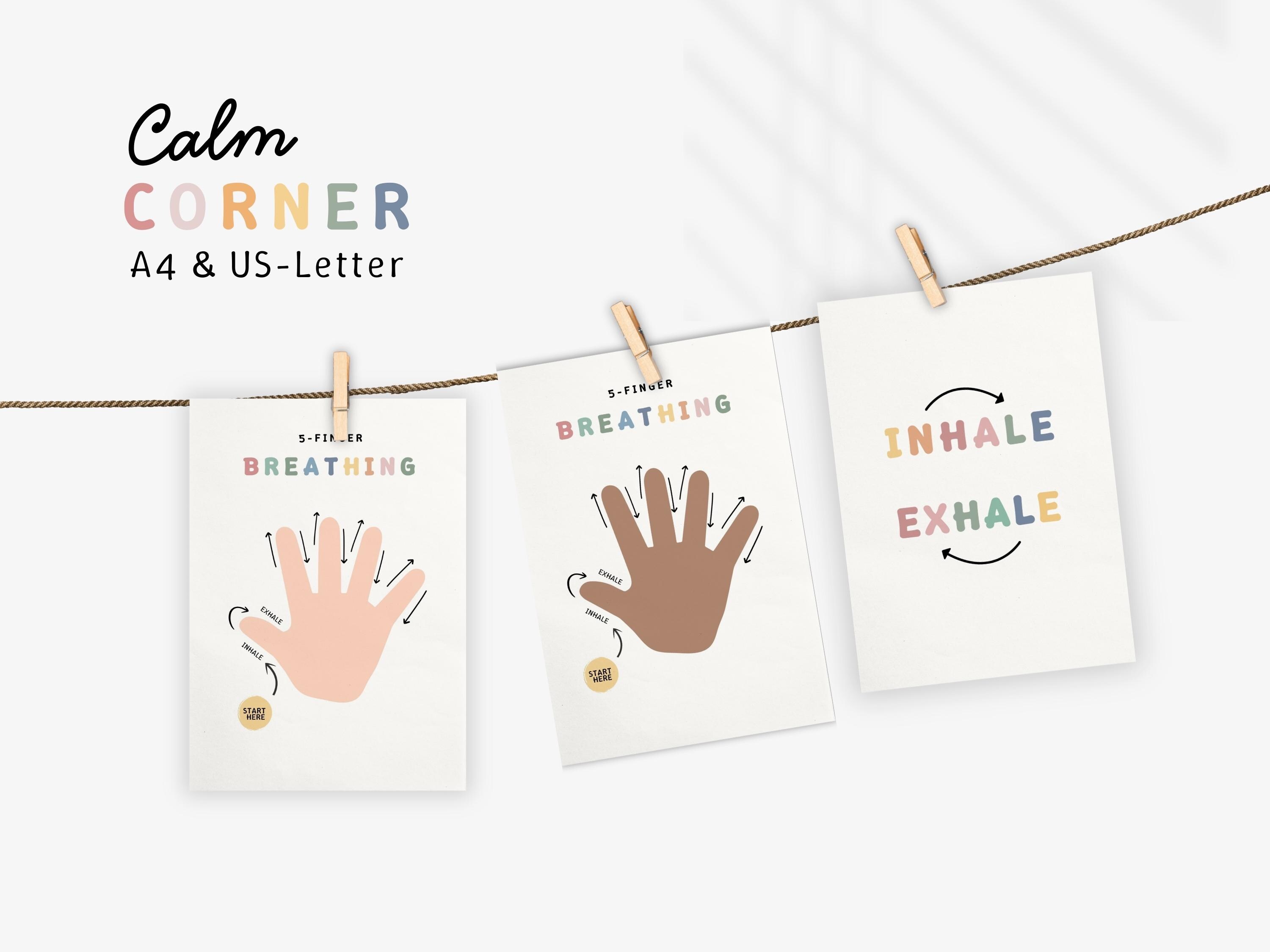 Kids 5-finger Breathing Exercise Poster – Calm Down Corner (digital ...