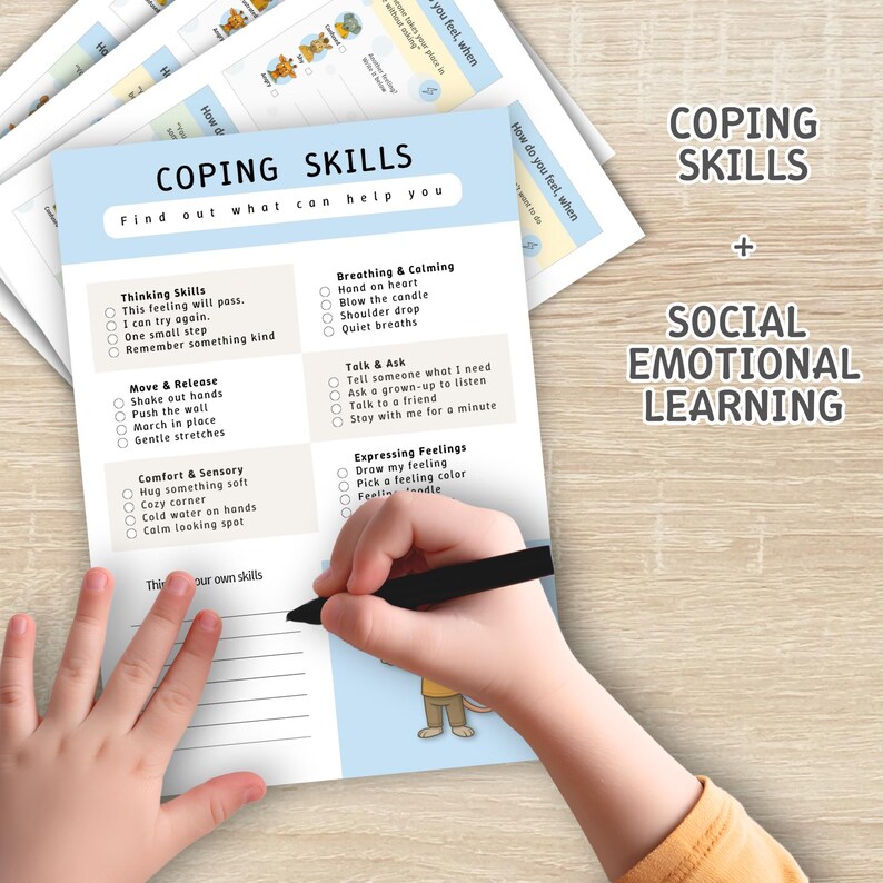 Emotions Reflection Cards + Emotions Worksheets for Kids – SEL ...