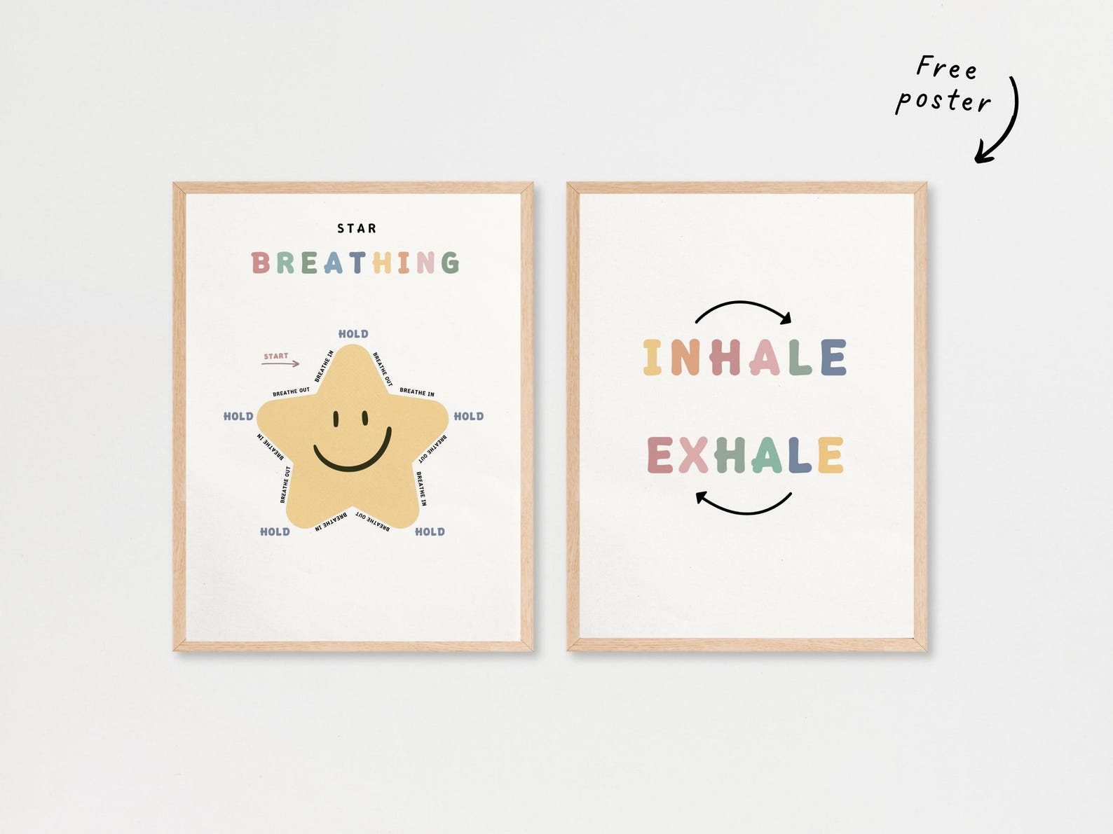 Star Breathing Poster for Kids – Calm Down Corner Printable + Free ...