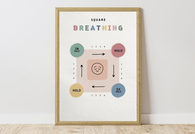 Breathing Exercises for Kids Star Mountain and Box Breathing - Etsy