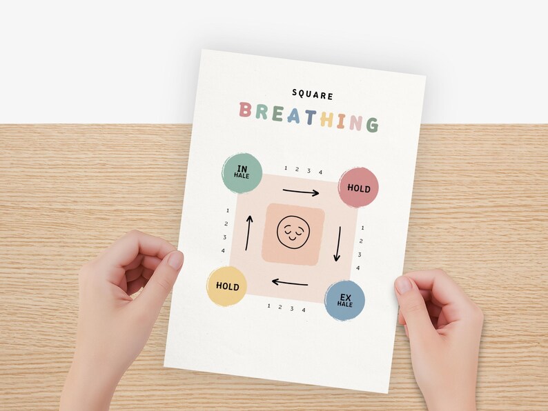 Breathing Exercises for Kids Star Mountain and Box Breathing - Etsy