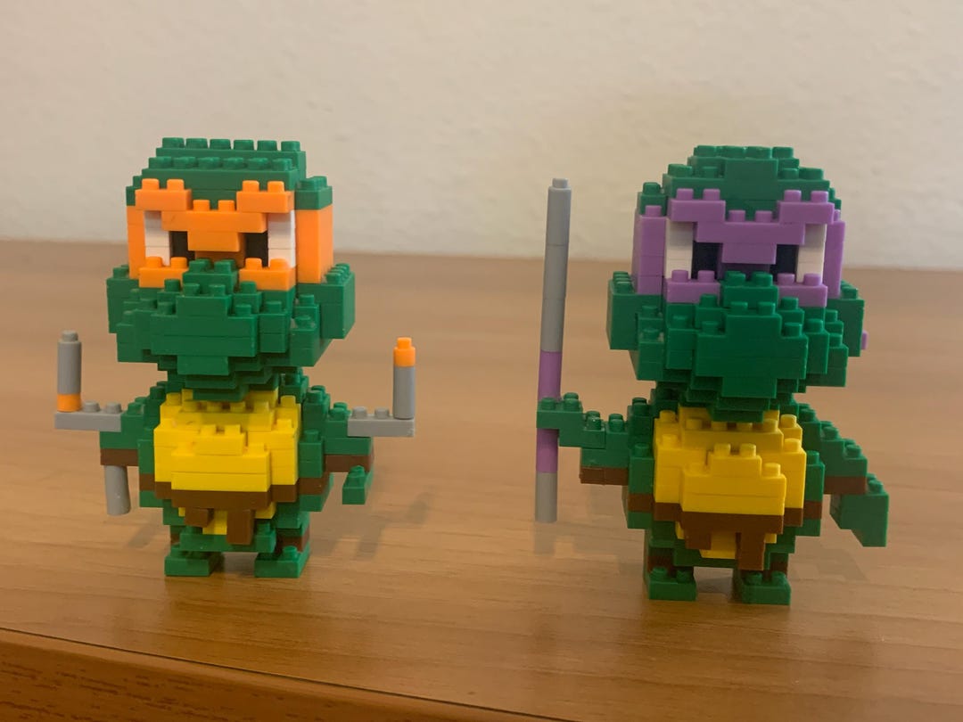 Brick Figure Set – Collectible Turtles Building Blocks - Etsy