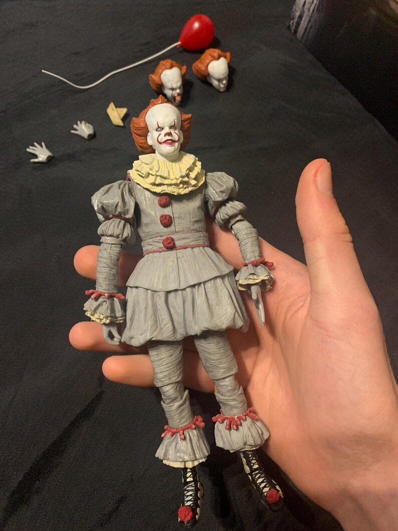 Pennywise Action Figure IT 7" Deluxe Horror Toy Collectible W/ Box ...