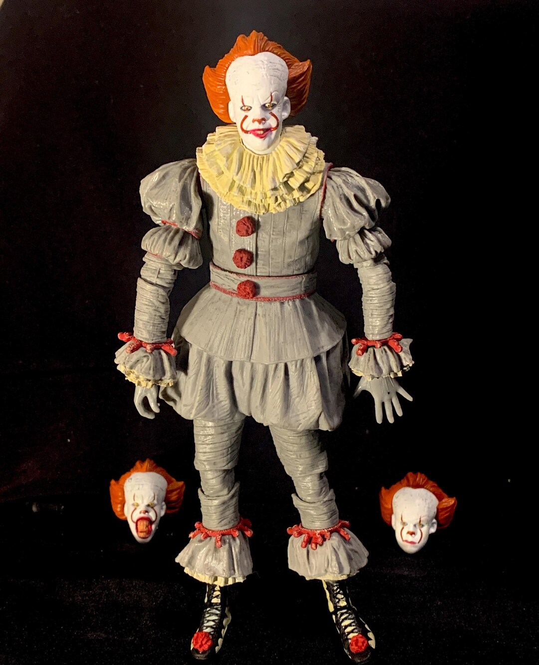 Pennywise Action Figure IT 7" Deluxe Horror Toy Collectible W/ Box ...