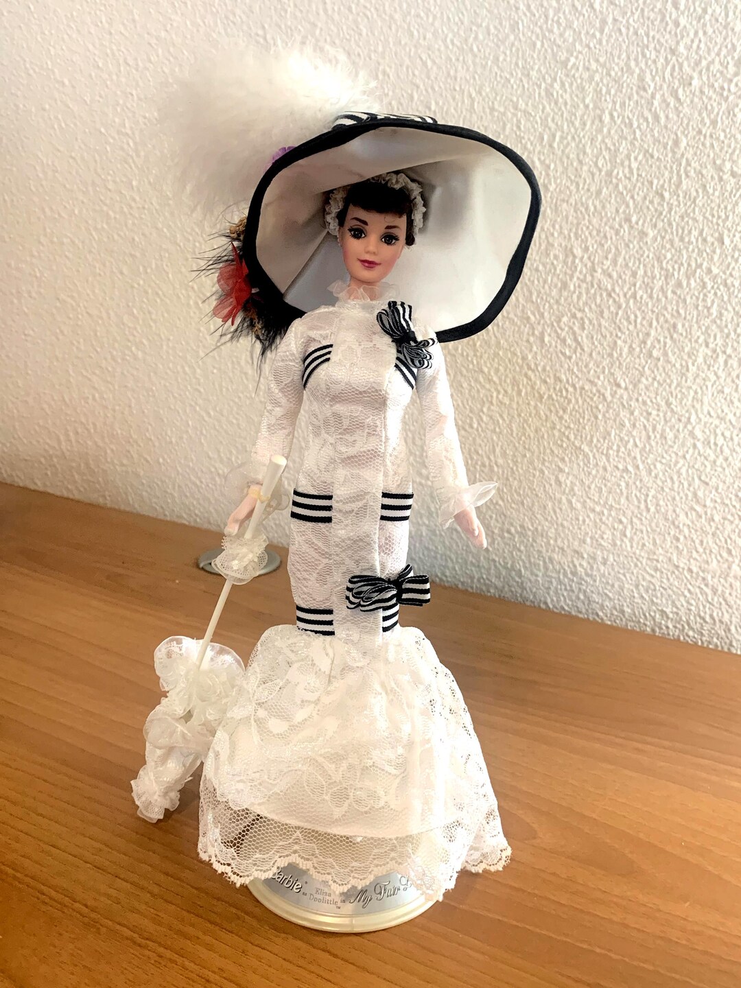 Edwardian Lady Collector Doll, Vintage Lace Dress & Hat, Fair Woman ...