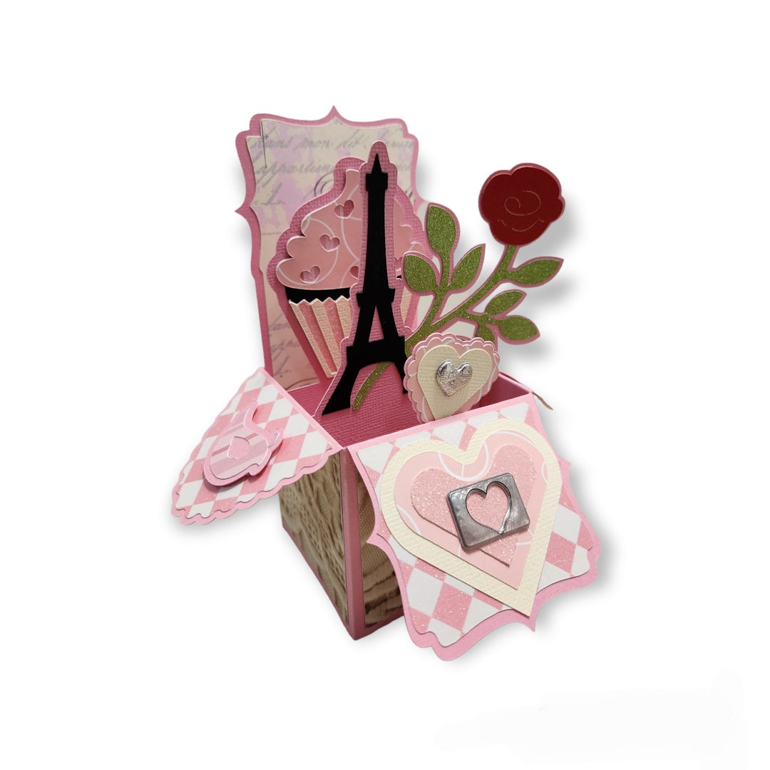 VALENTINES 3D Pop-up Box Card Handmade Blank 3D Cards - Etsy