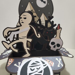 HALLOWEEN MUMMY Pop-up Box Card Handmade Blank 3D Popup Cards - Etsy
