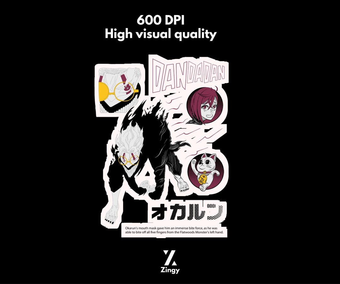 Anime Sticker Set, Dandadan Collection, Kiss-cut Stickers, Laptop ...