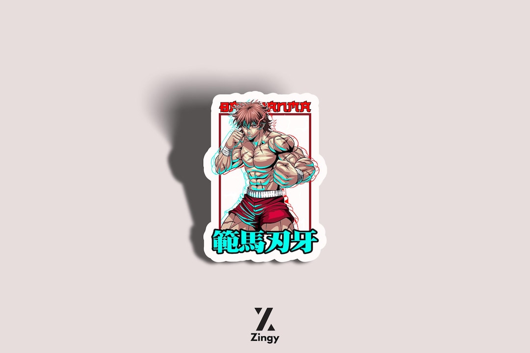 Baki Hanma Anime Stickers, Fighter Stickers - Anime Lover Gift, Laptop ...