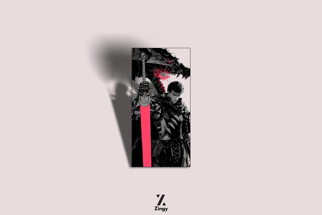 Berserk Anime Sticker: Guts Design, Transparent Die-cut Decal - Etsy ...