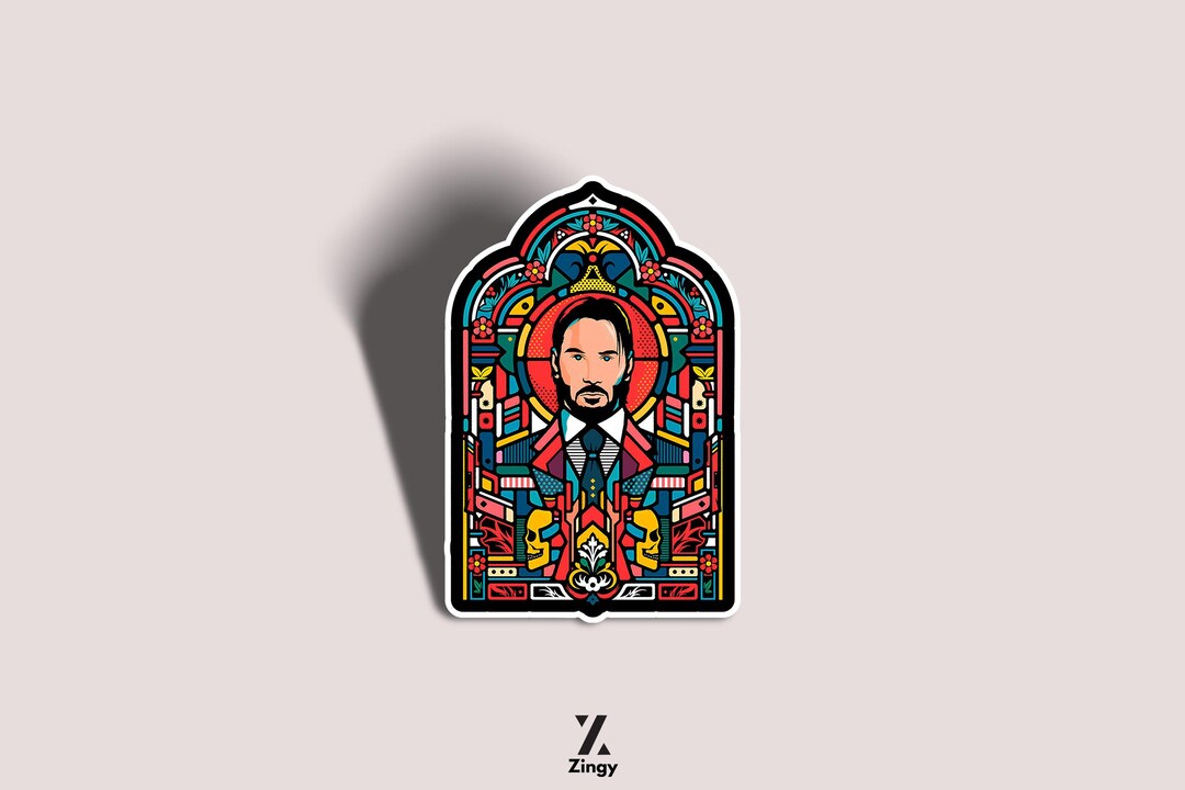 John Wick Film Sticker: Van Orton Design Laptop Decal - Etsy