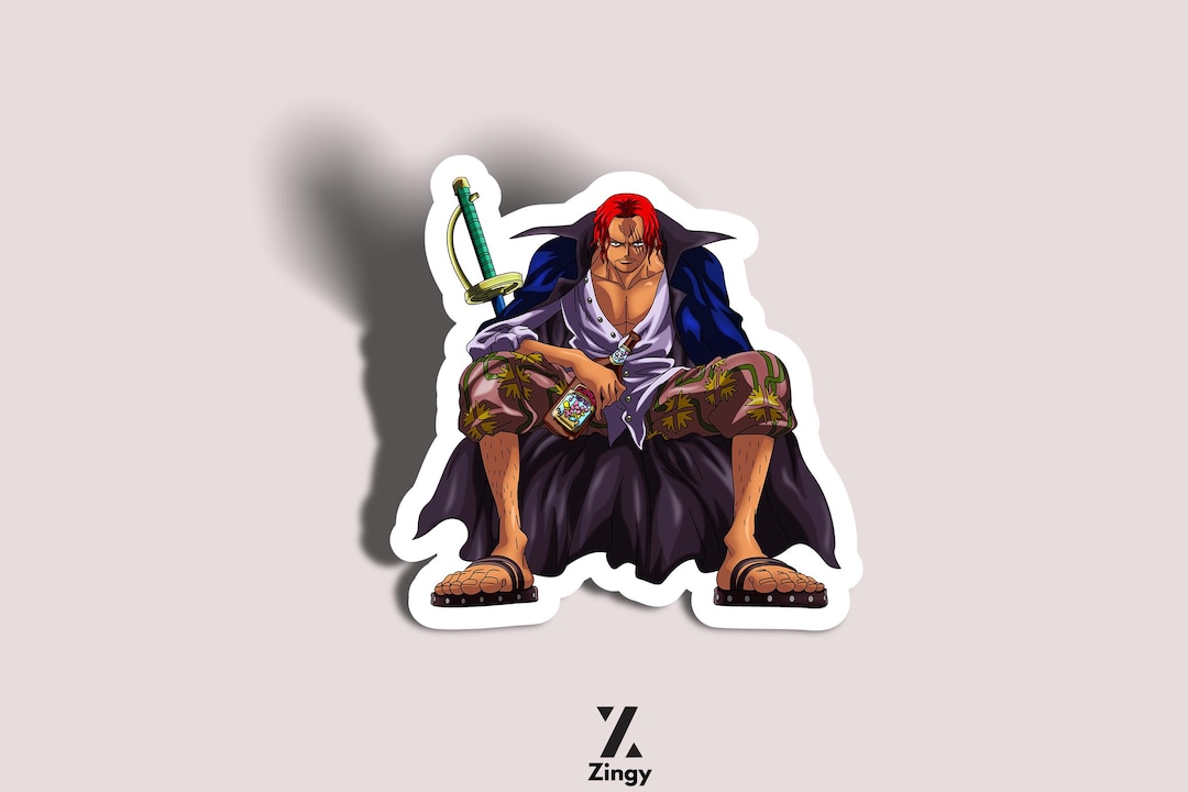 Anime Shanks Sticker: One Piece Vinyl Decal - Etsy