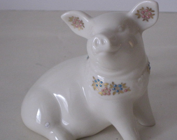 Vintage Lenox Pig Figurine in Porcelain - Etsy