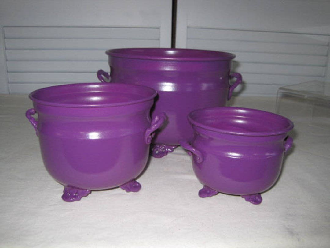 Vintage Royal Plum Storage Containers Set of 3 Containers Metal Storage ...