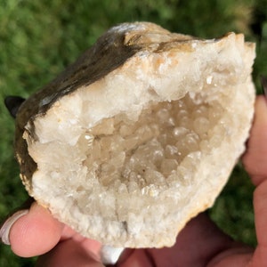 Sparkly Dogtooth Calcite Geode From Morocco #7 - Etsy
