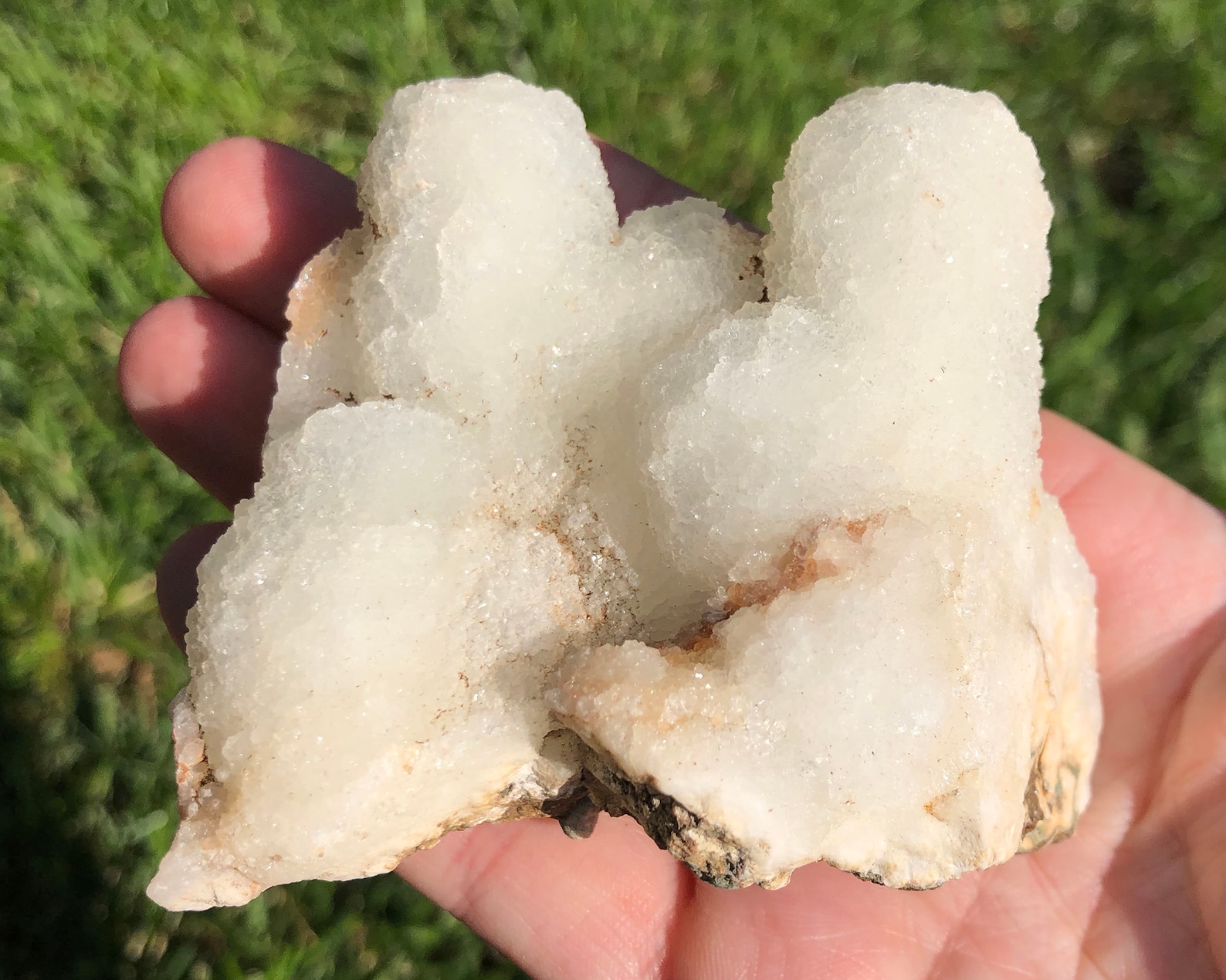 Sparkly Druzy Quartz on Chalcedony Stalactite Cluster From - Etsy