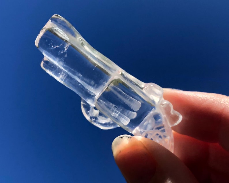 Quartz Crystal Gun Carving Tiny Revolver Handgun Figurine - Etsy