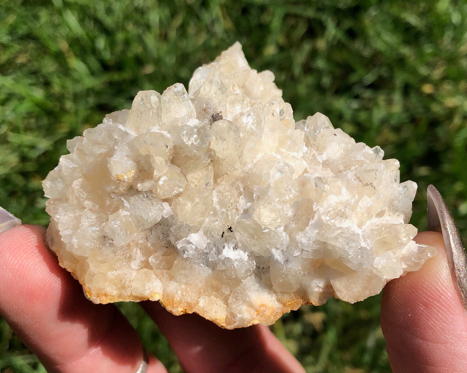 Sparkly Dogtooth Calcite Cluster From Geode From Morocco 10 - Etsy