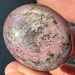Star Ruby Palm Stone: Polished July Birthstone Crystal, UV Reactive (1. ...