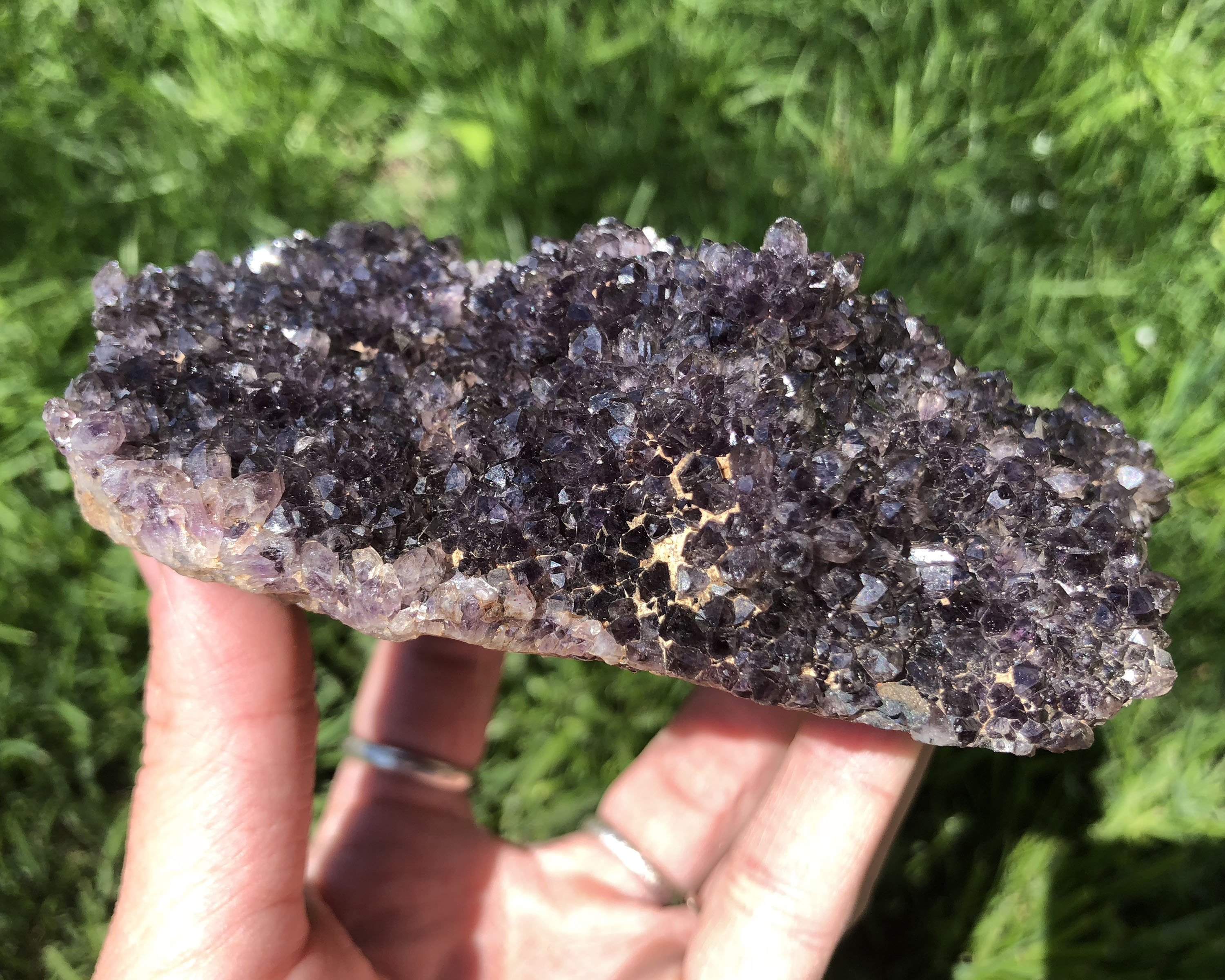 Rocks & Geodes Large Amethyst Stalactite Cluster with Pseudomorph from ...