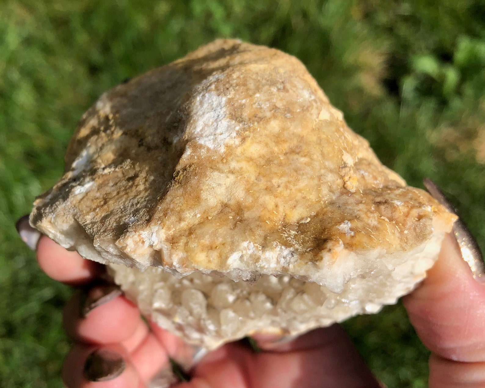 Sparkly Dogtooth Calcite Geode From Morocco 7 | Etsy