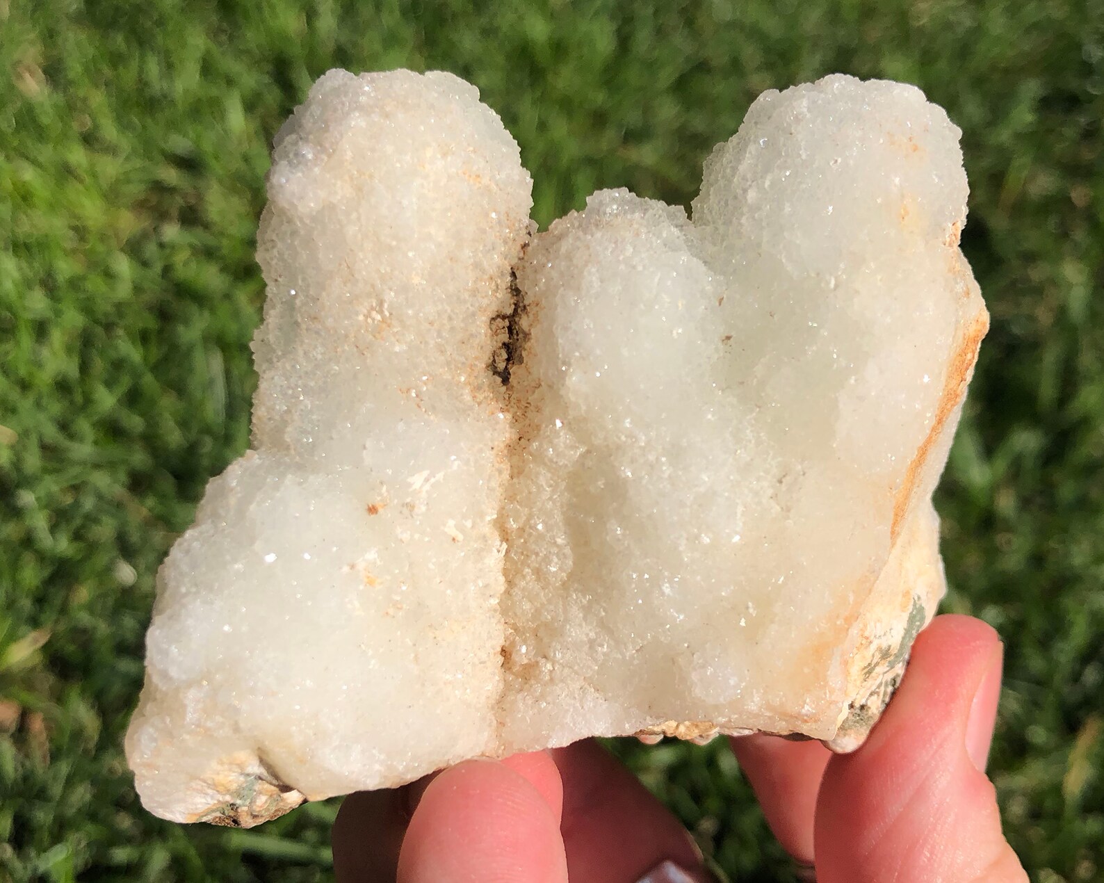Sparkly Druzy Quartz on Chalcedony Stalactite Cluster From - Etsy