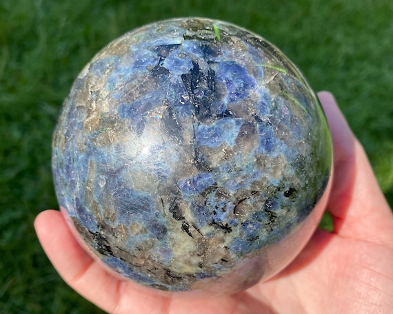 3.8 Iolite Sphere Large Iolite Sphere Blue Cordierite - Etsy