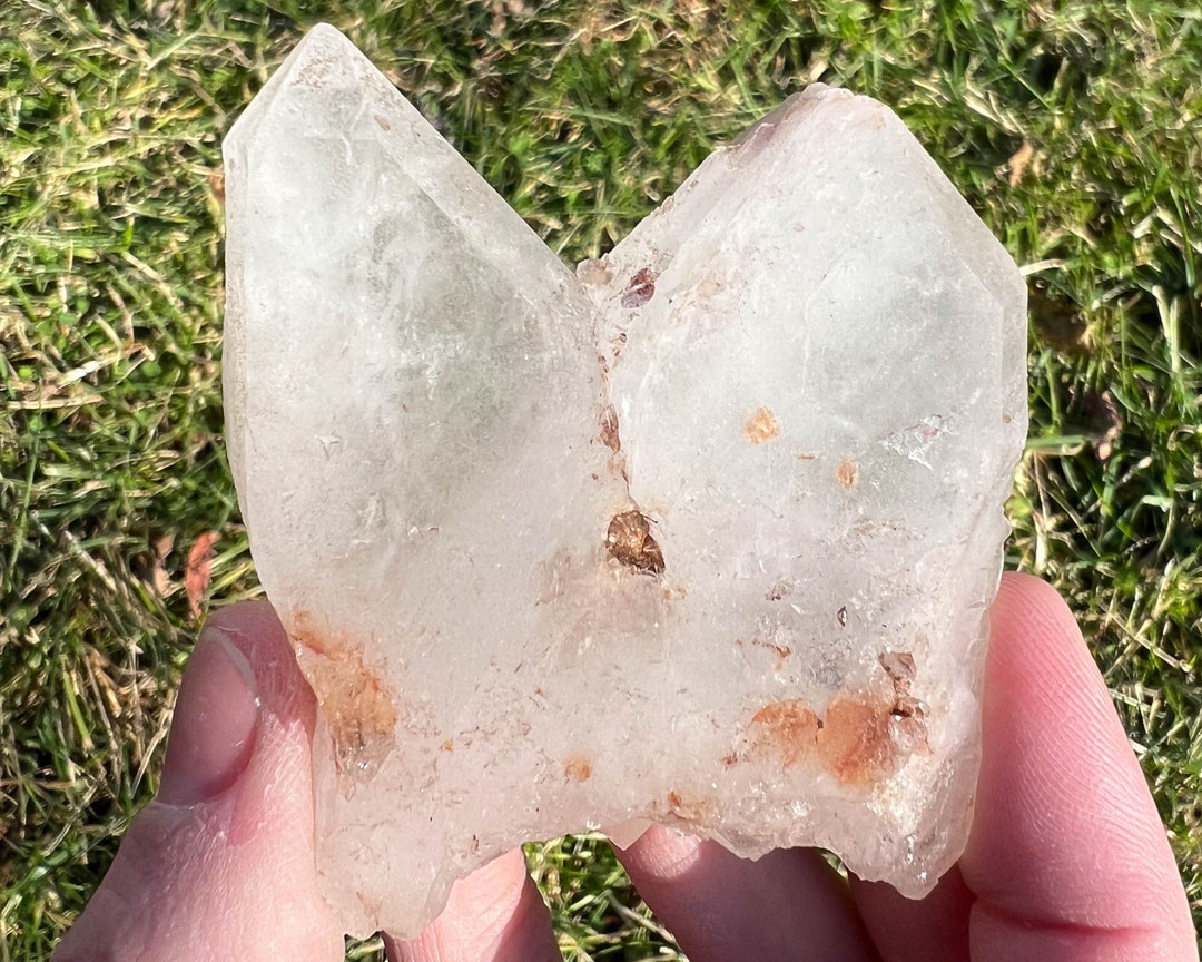 Funky Tabular Quartz Twin Tabby Double Terminated Quartz Crystal, Raw ...