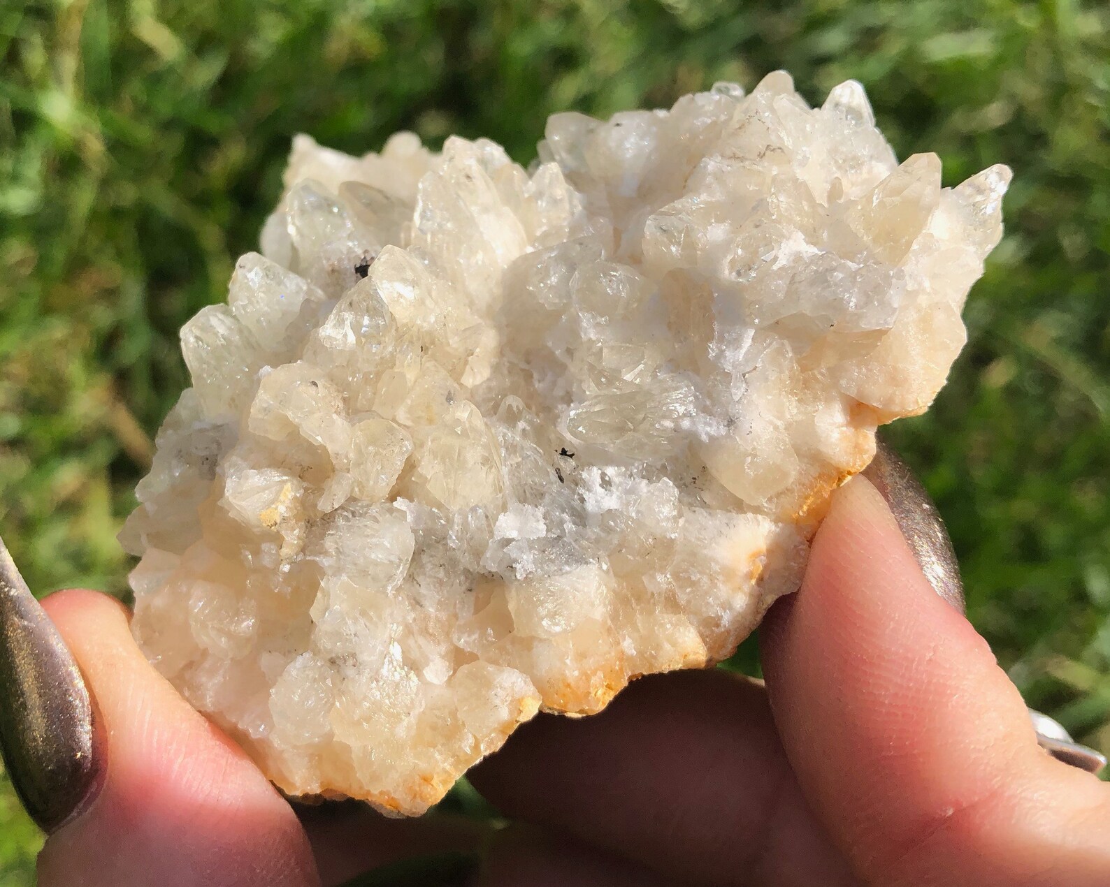 Sparkly Dogtooth Calcite Cluster From Geode From Morocco 10 - Etsy