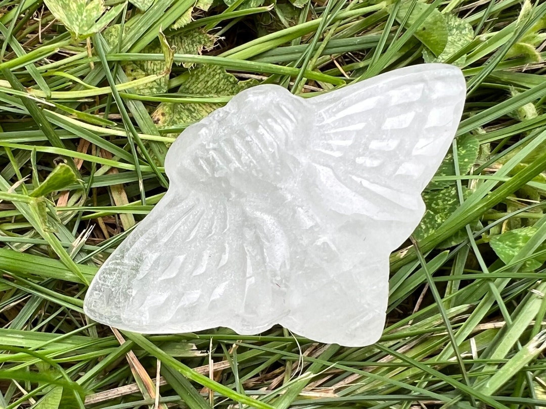 2 Quartz Crystal Bee Figurine, Crystal Carving, Bumble Bee Gift, Cute ...