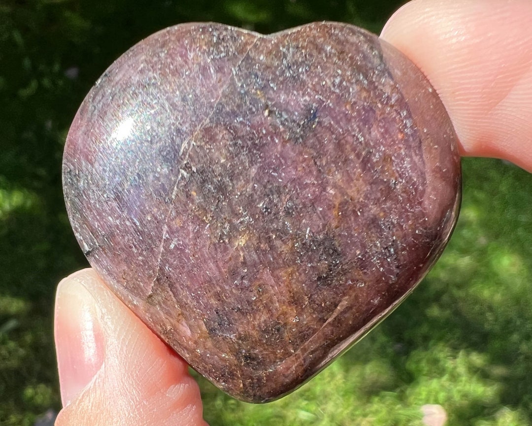 1.5 Star Ruby Heart Polished Ruby Ruby Crystal Heart - Etsy