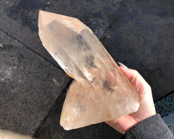 8 Large Clear Quartz Crystal From Brazil Quartz - Etsy
